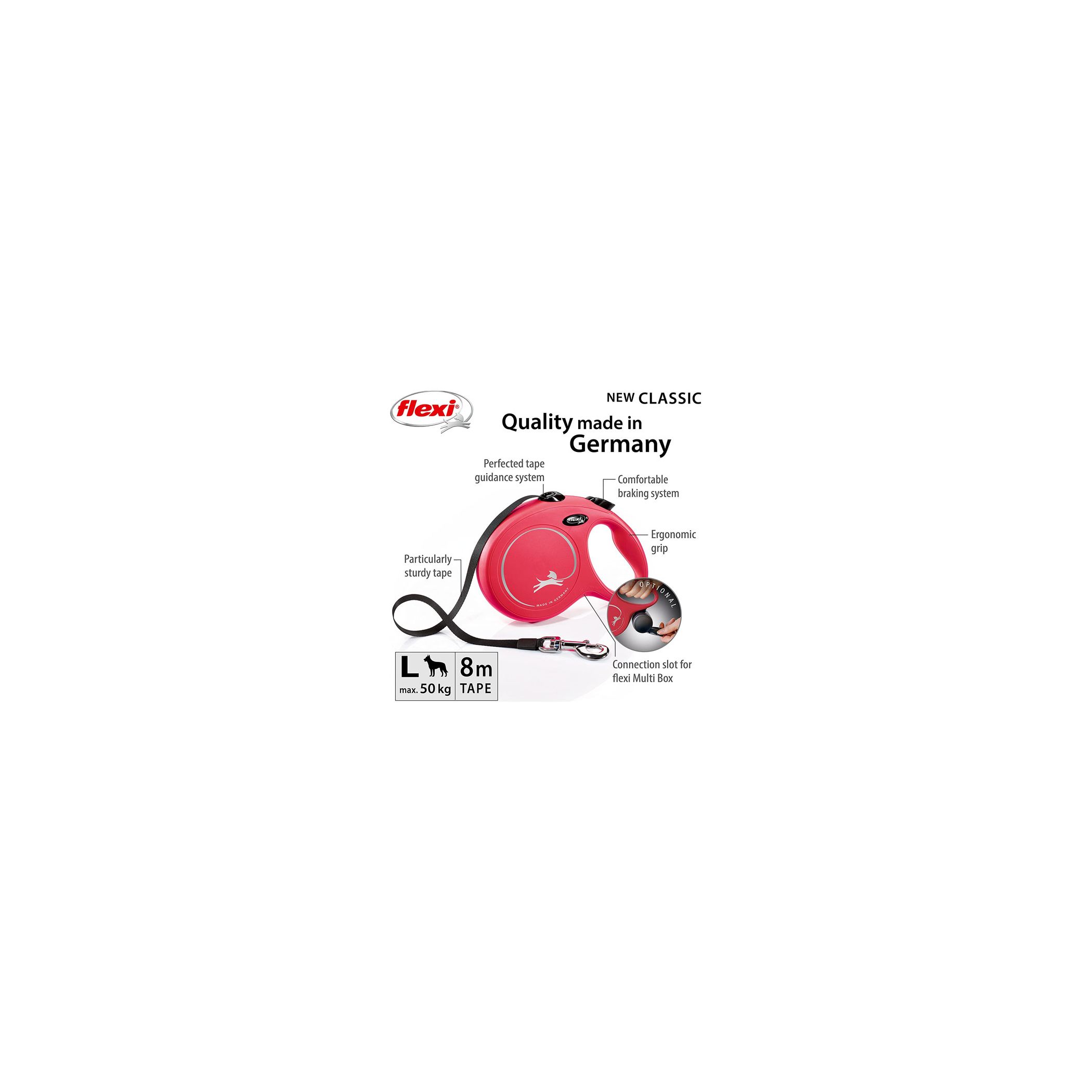 Flexi New Classic Retractable Extending Tape Dog Lead 5 Metres - Large