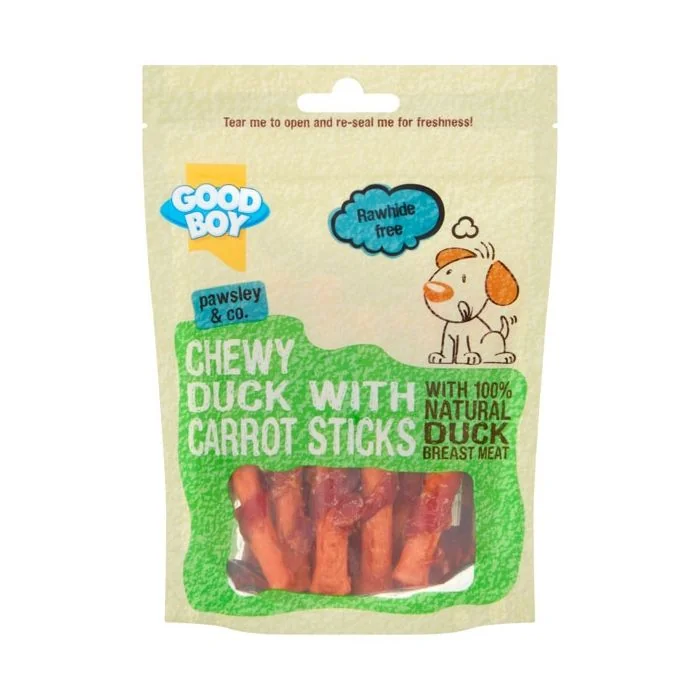 Good Boy Chewy Duck with Carrot Sticks