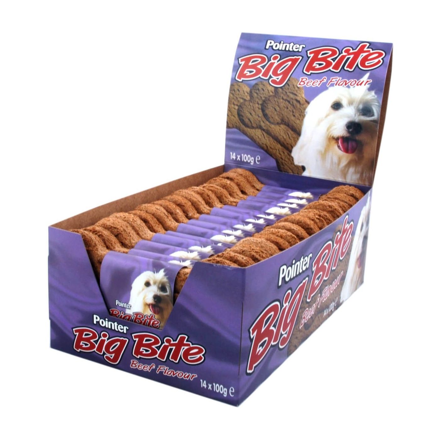 Pointer Big Bite Beef Dog Biscuits - 14 Pack